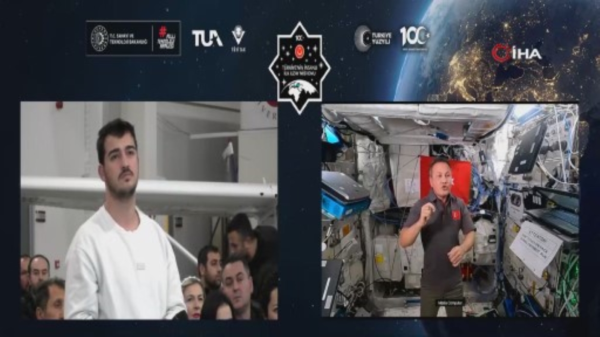 Alper Gezeravcı, uzaydan Samsun’a bağlandı İhlas Haber Ajansı