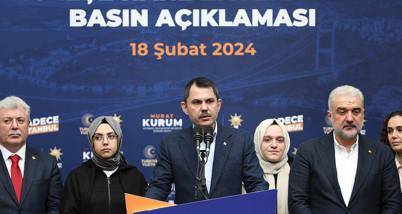 Murat Kurum: “Mevcut İBB yönetiminin milletimize sunacakları bir ...