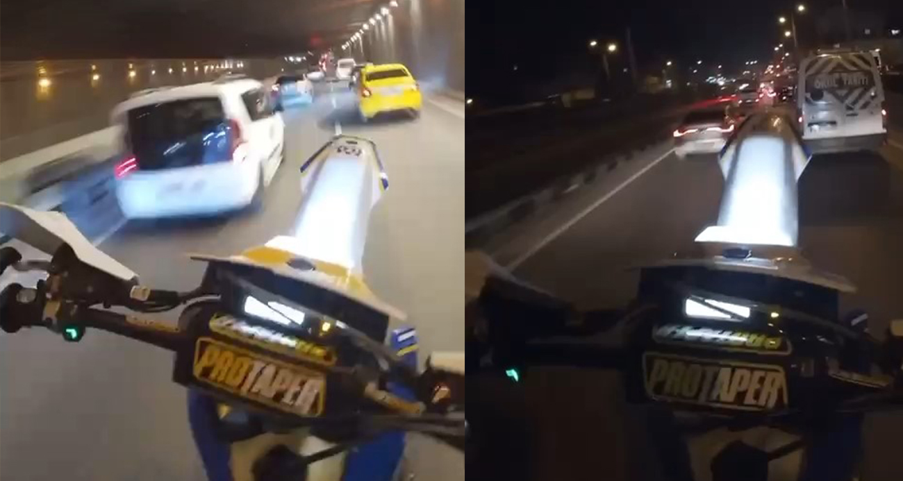 Trafiği tehlikeye atan motosikletli yakalandı İhlas Haber Ajansı