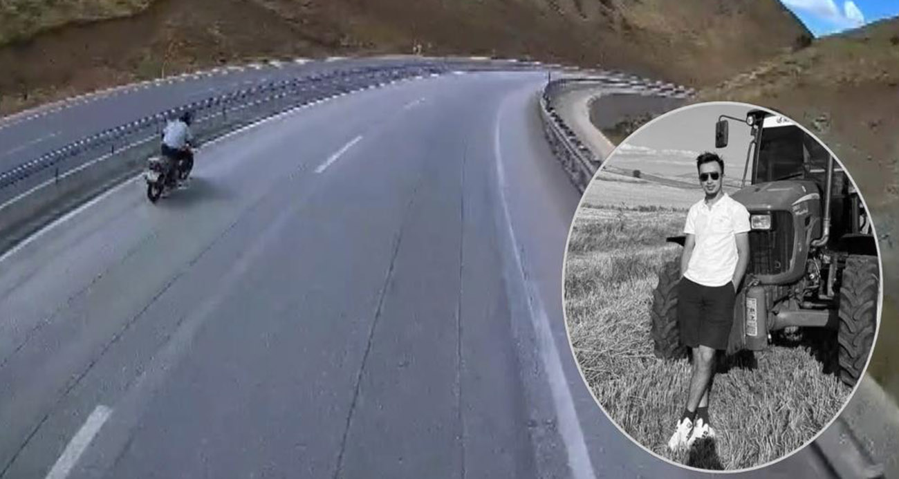 Yeni aldığı motosikletle ölüme gitti: Kaza anı araç kamerasına yansıdı ...