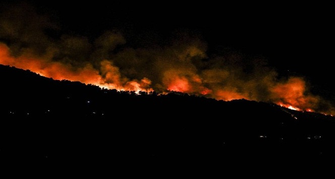Sisam Adası’nda yangın İhlas Haber Ajansı