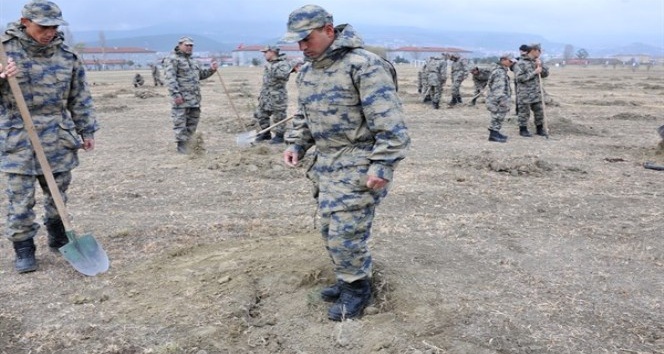 Kütahya Hava Er Eğitim Tugayında fidan dikim etkinliği İhlas Haber Ajansı