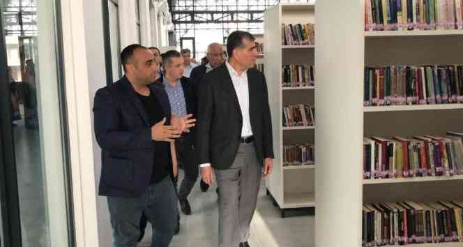 Altunkaya ailesinin inşa ettirdiği kütüphane resmi açılışa hazırlanıyor ...