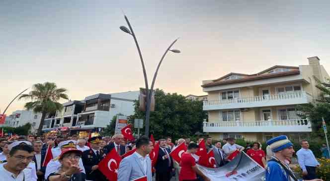 15 Temmuz Milli Birlik ve Beraberlik günü "Yüzyılın Kahramanları" teması ile Marmaris’te ...