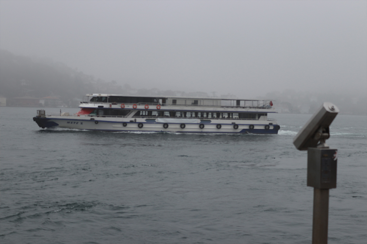 İstanbul Boğazı'nda yoğun sis İhlas Haber Ajansı